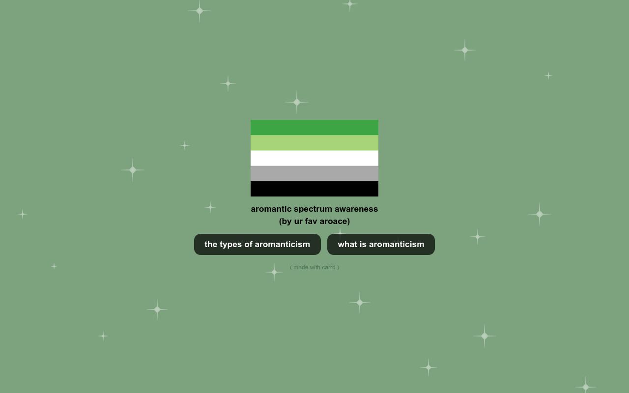 aromantic spectrum carrd
